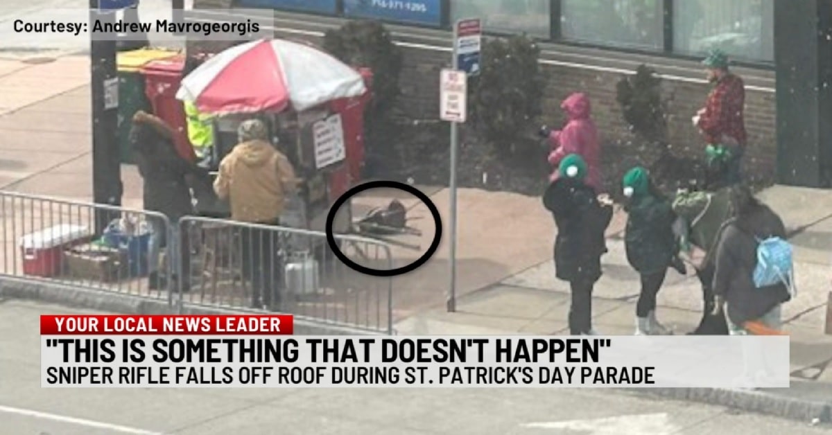 Sniper Rifle Falls Off Roof During St. Patrick's Day Parade | Concealed ...