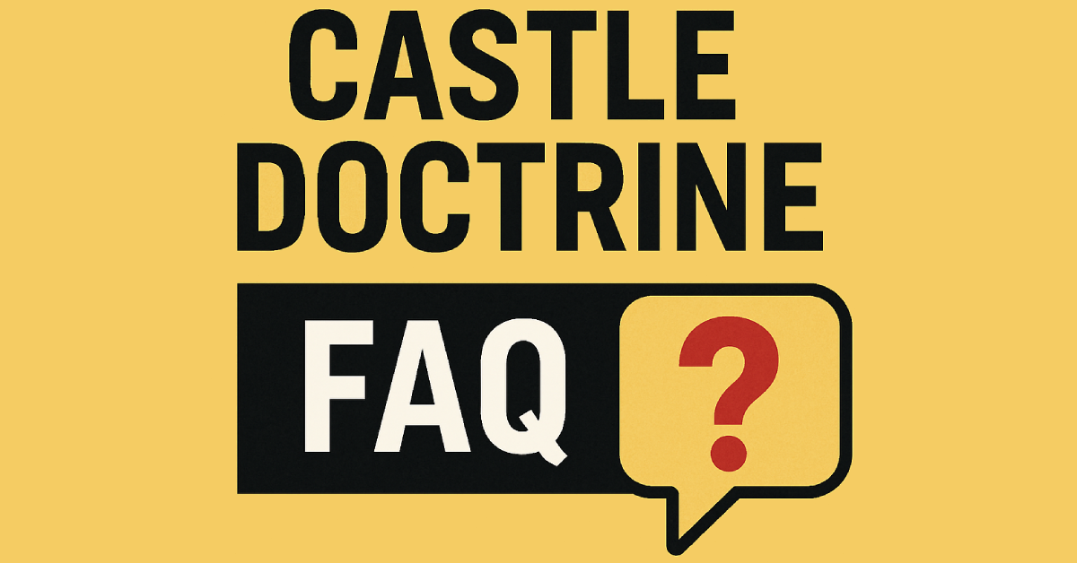 Map Of Castle Doctrine States: Updated 2025